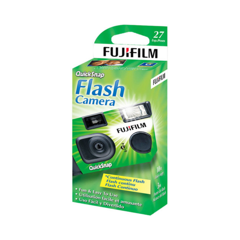 Fujifilm Quicksnap Flash One-Time-Use Disposable Film Camera (ISO 400 ...